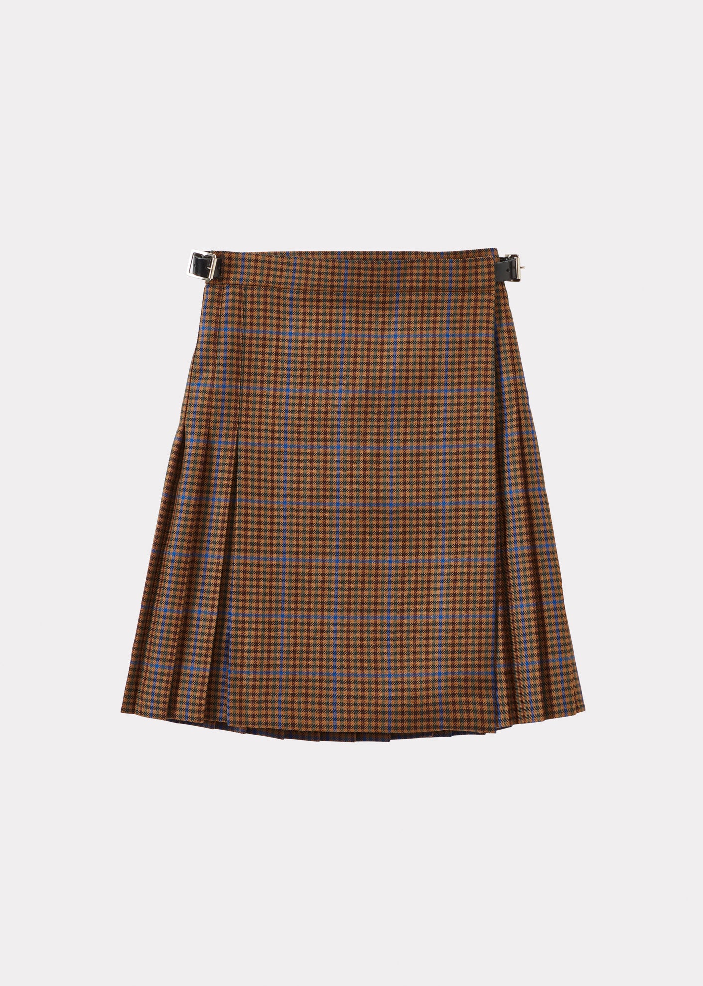 Caramel Luxury Mini Girl's Kilt - Light Brown Check