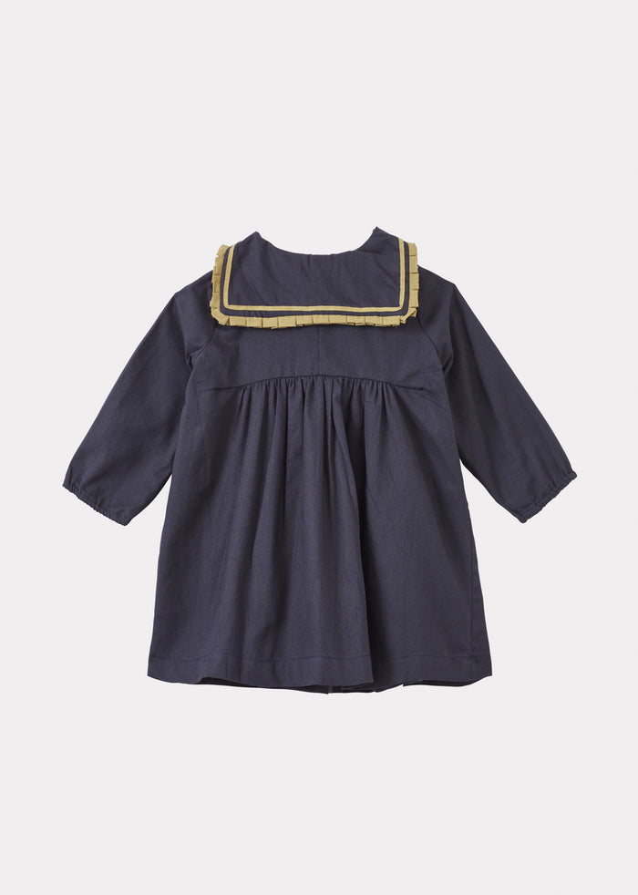 Caramel Luxury Laila Baby Dress - Dark Navy Blue