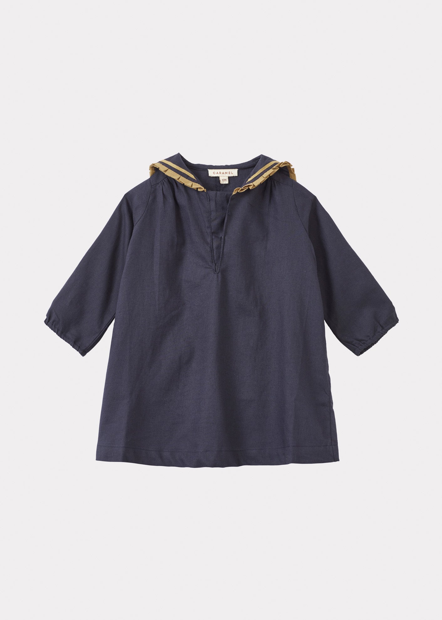 Caramel Luxury Laila Baby Dress - Dark Navy Blue