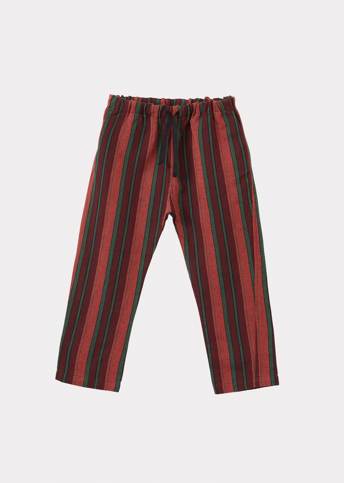 Caramel Luxury Leda Children's Linen Trousers - Multicoloured Stripe
