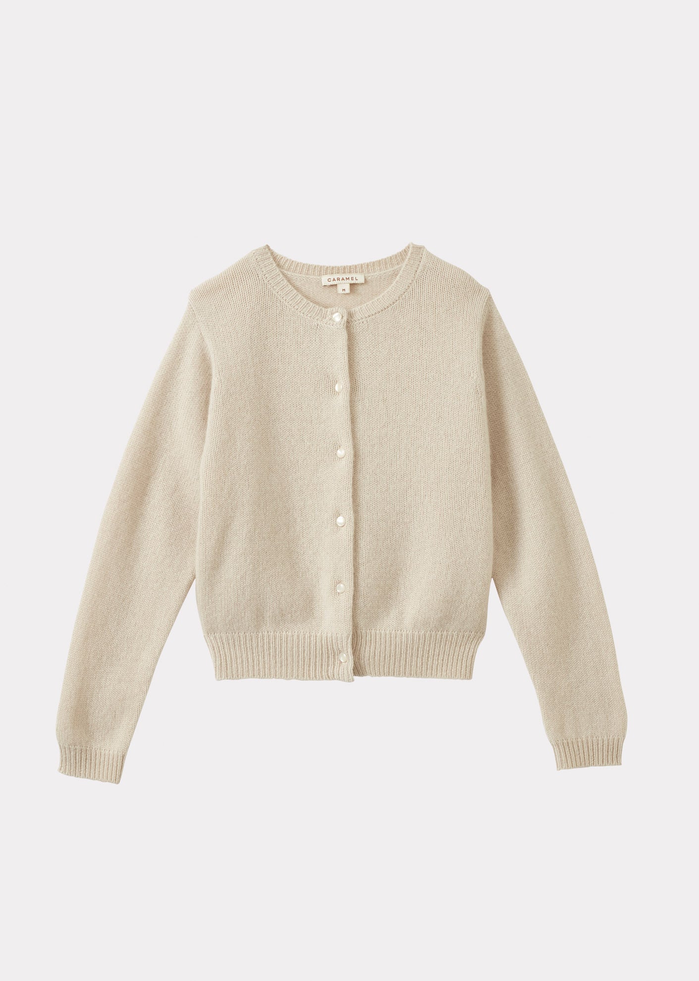 Caramel Luxury Rosa Children'S Cashmere Cardigan - Ecru / Cream