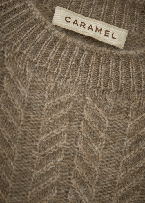 Caramel Luxury Scout Children's Cashmere Jumper - Light Brown