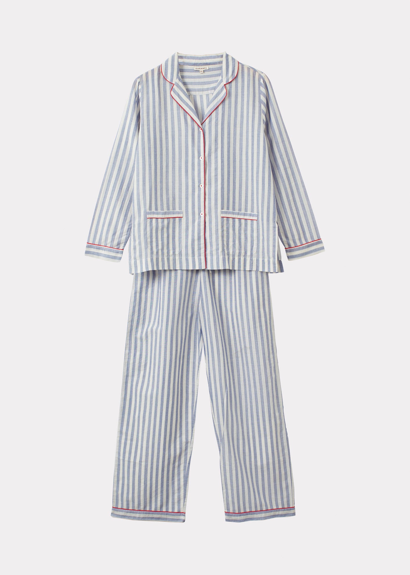 WOMAN PYJAMA SET - INDIGO BLUE STRIPE